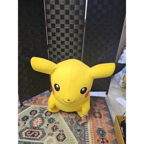 Toy Factory | Toys | Pokmon Pikachu Jumbo Giant Plush Toy Factory 24in ...
